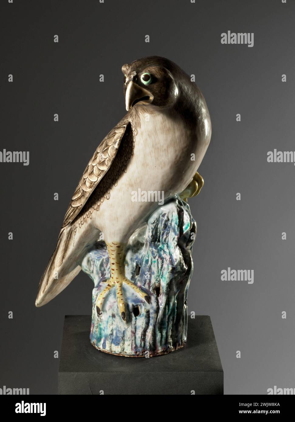 Eagle. Porcelain decorated with polychrome enamels. Paris, Cernuschi ...