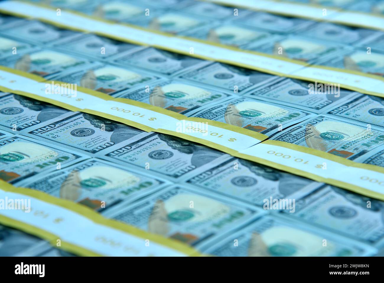 Bundles of one dollar bills hi-res stock photography and images - Alamy