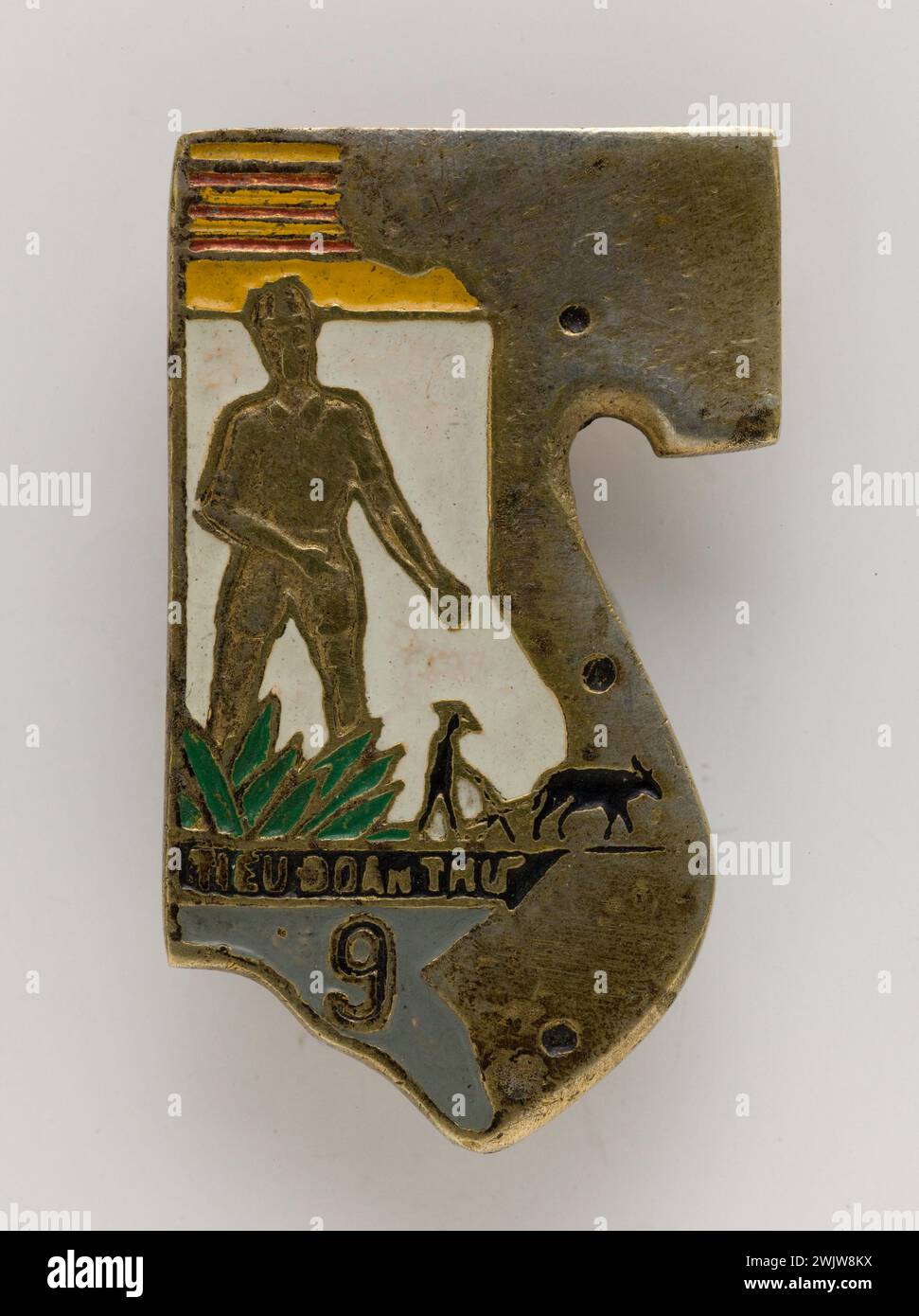 Insignia of the 9th infantry battalion of the Vietnamese national army ...