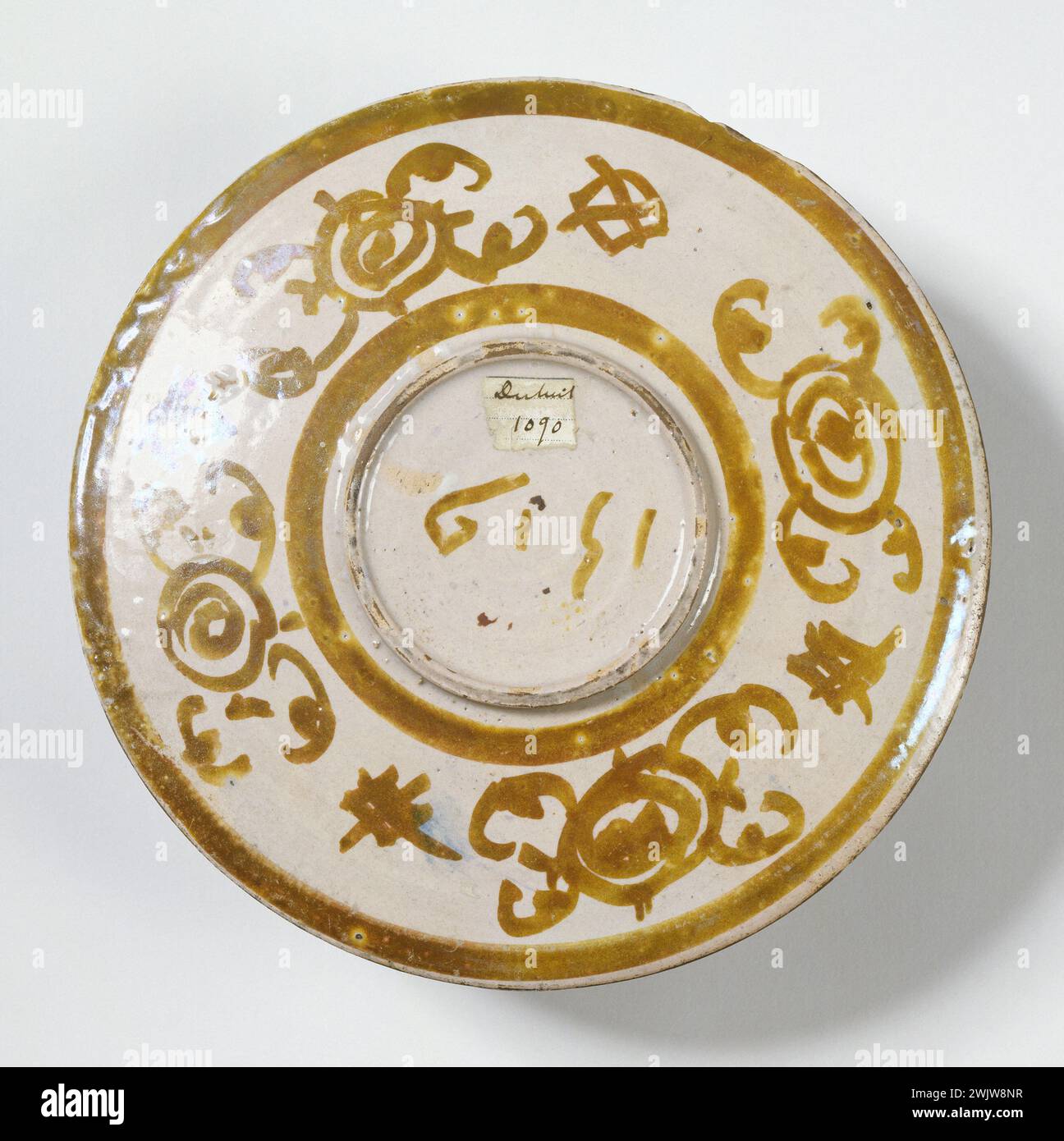 Giorgio Andreoli. "Plate: Fruit picking, Italian Majolique de Gubbio ...