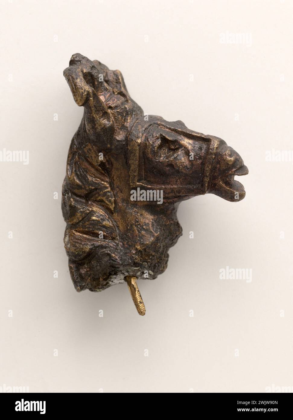 Horse or mule head. Copper alloy. Gallo-Roman. Paris, Carnavalet museum ...