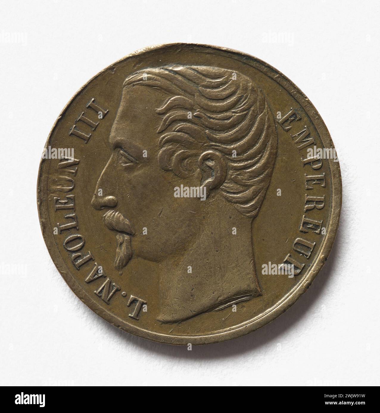 Triomphal return medal to Paris of Napoleon III (1808-1873) of his trip ...