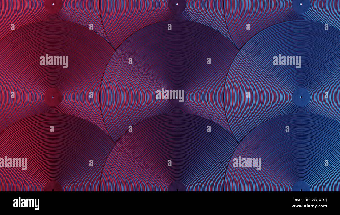 This image presents a vinyl record infused with retro wave aesthetics ...