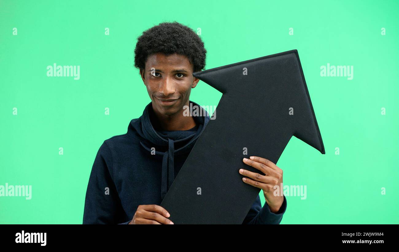 Man pointing board text hi-res stock photography and images - Alamy