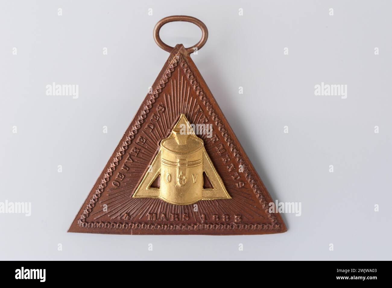 Carnavalet museum, medal collection Right a chosen piggy bank on a ...