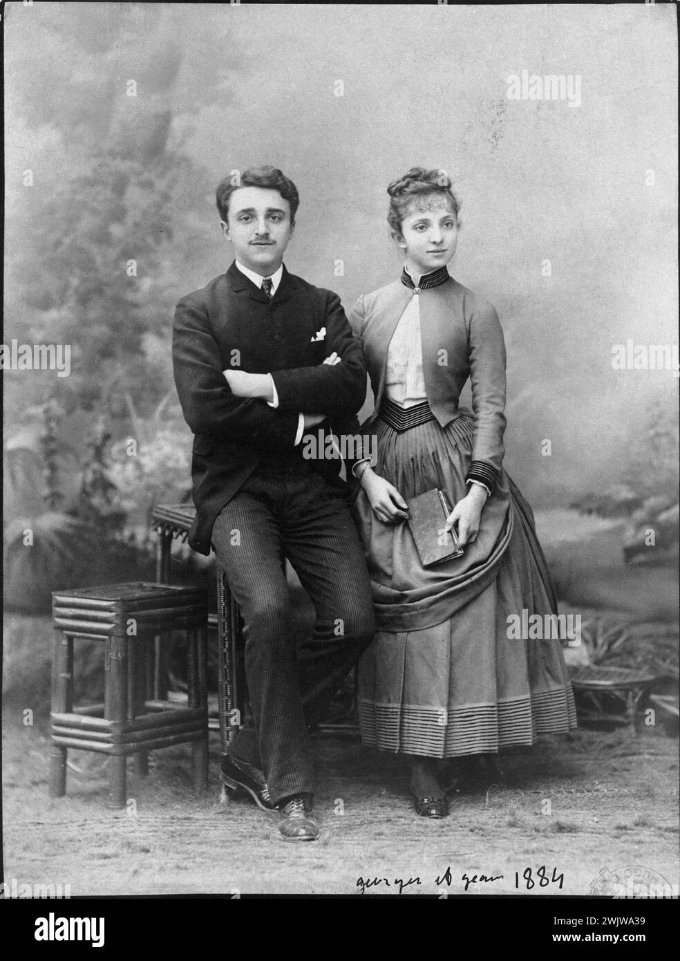 Georges and Jeanne ", grandchildren of Victor Hugo, French writer ...