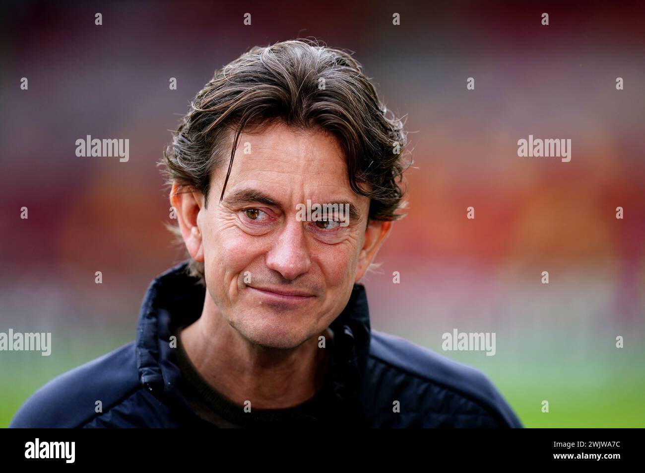 Brentford manager Thomas Frank ahead of the Premier League match at the ...