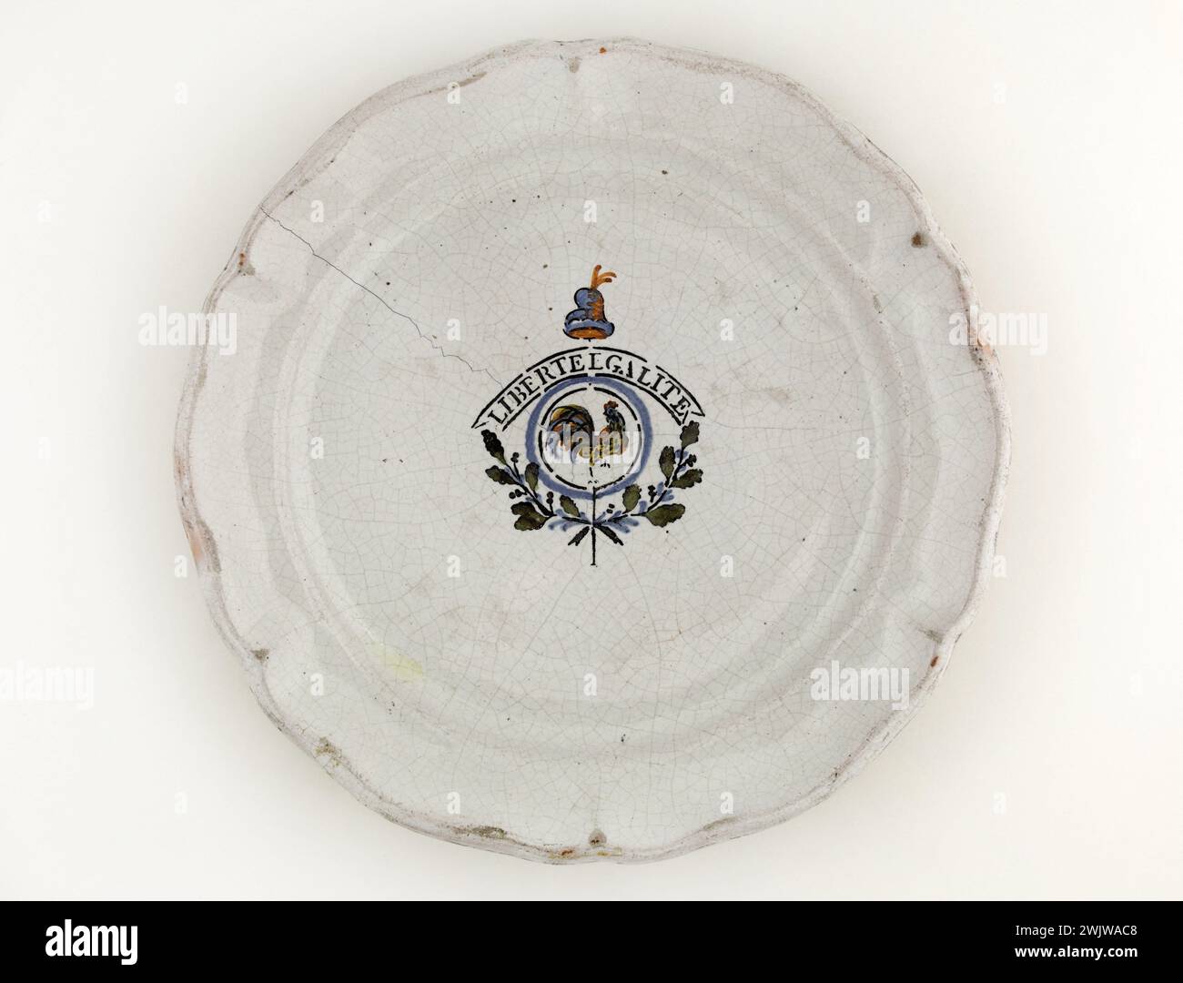Anonymous. Coq dish and freedom of freedom. Earthenware. 1792-1793 ...