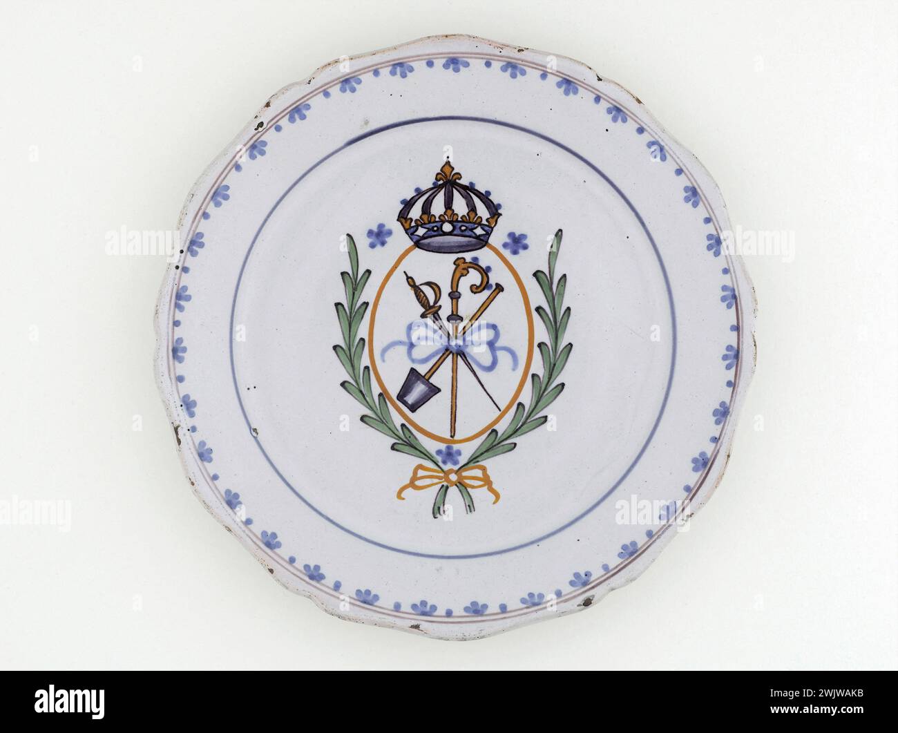 Anonymous. Plate. Earthenware. Around 1789. Paris, Carnavalet museum ...