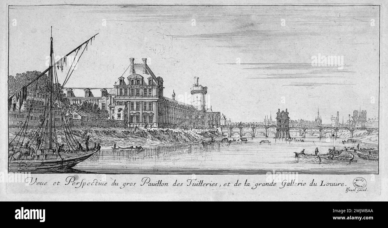 Israel Silvestre (1621-1691) and Israel Henriet (1590-1661). "View and ...