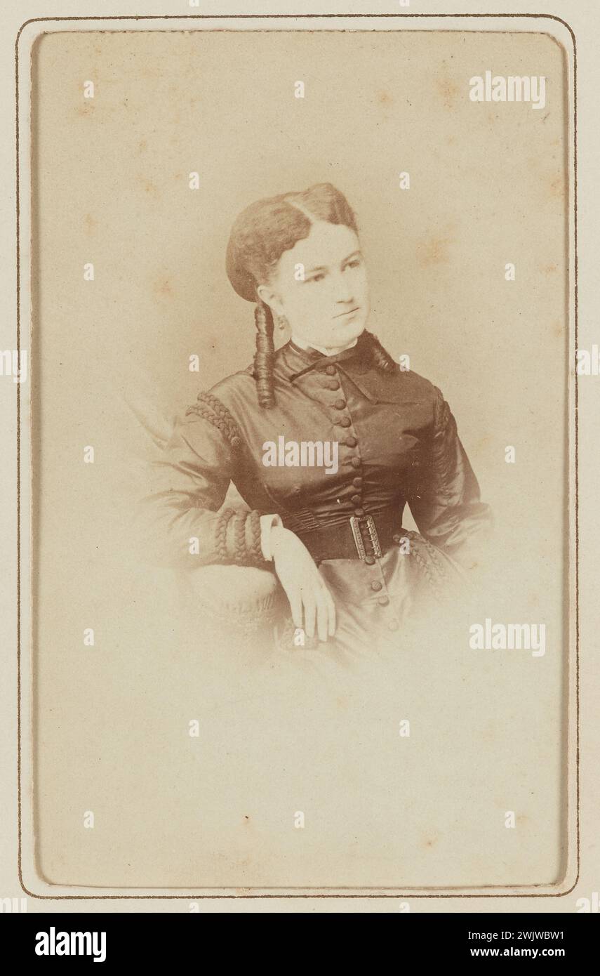 Saint -Edme (Edmond Choisy, dit) (n.1849 - d.), Aline Renan, Portrait ...