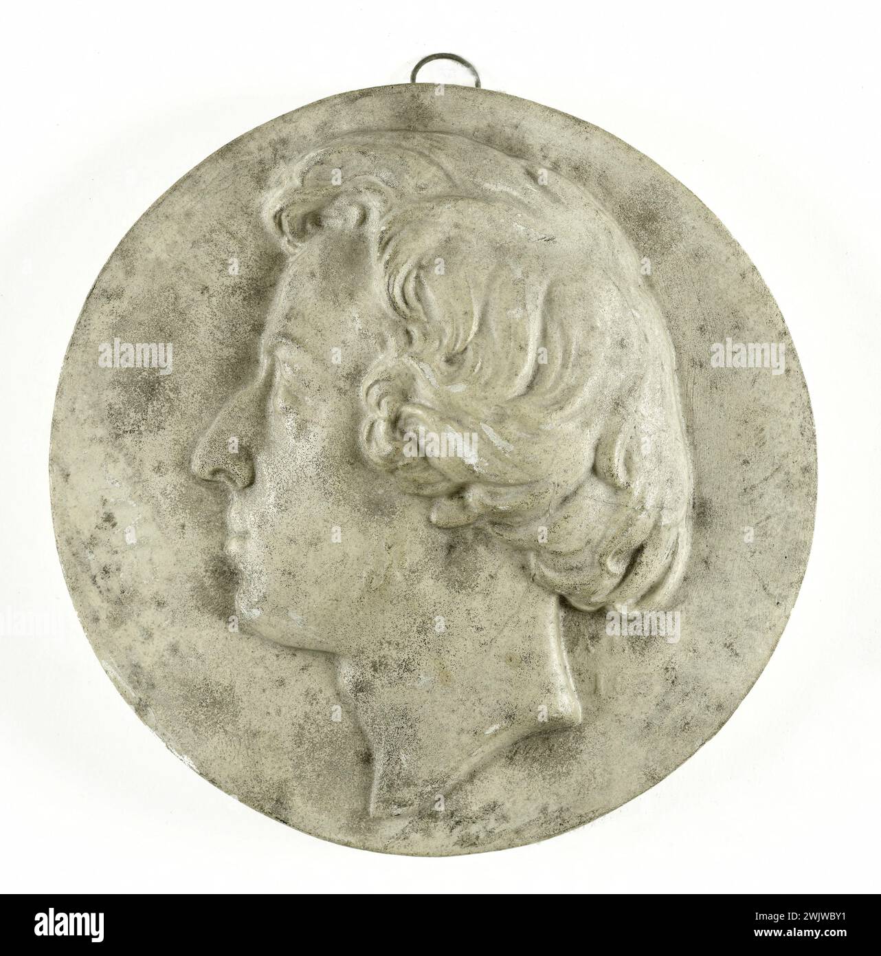 J. F. Antoine Bovy (1795-1877). Frédéric Chopin medal. Plaster. Museum ...