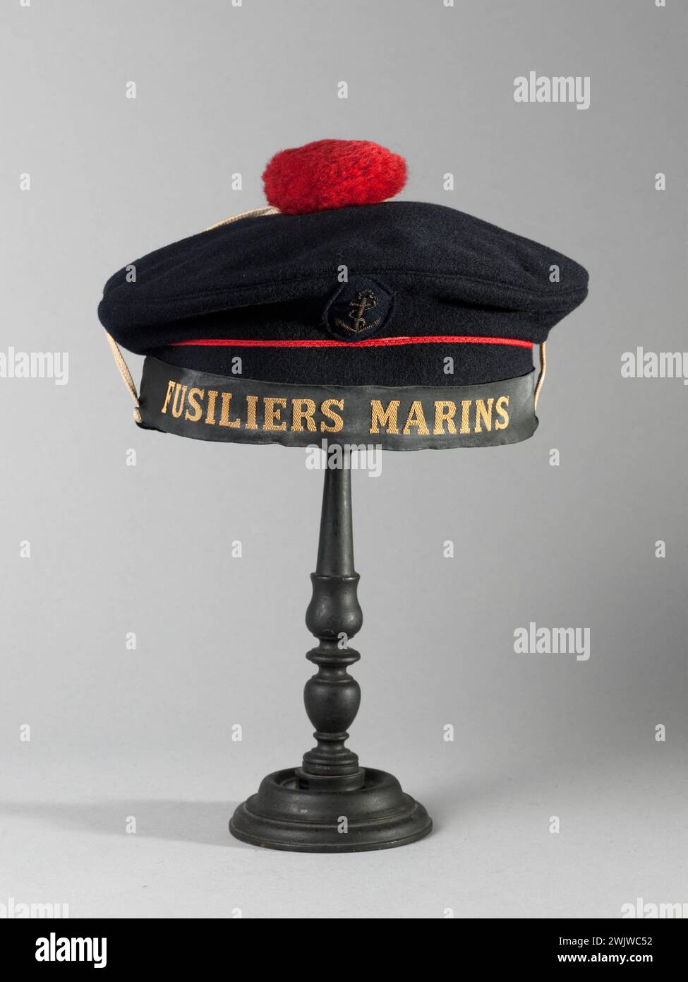 Cap. Sailor's hat with legendary ribbon marine rifle trees. Fabric ...