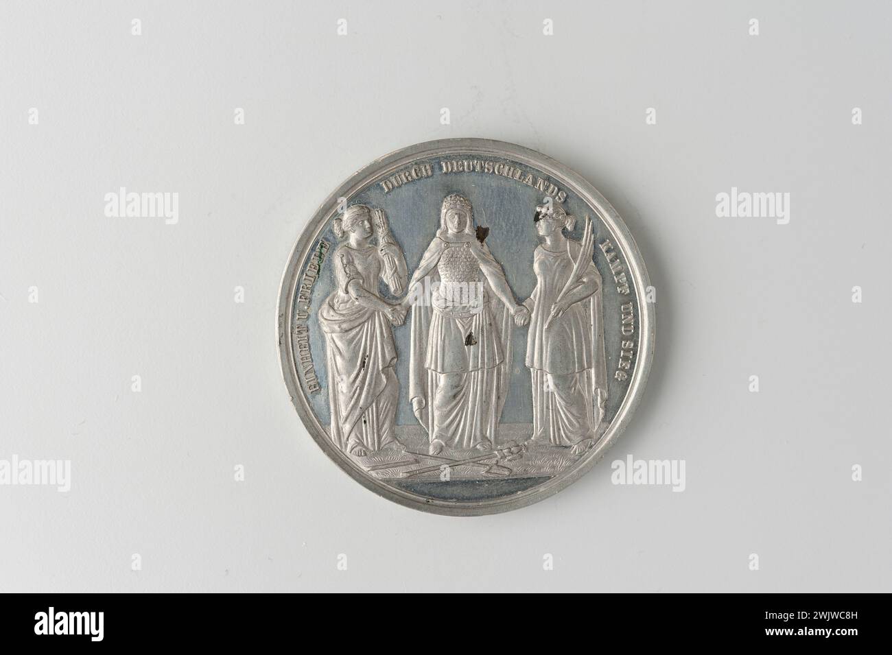 Carnavalet museum, medal collection Right Germania Standing from the ...