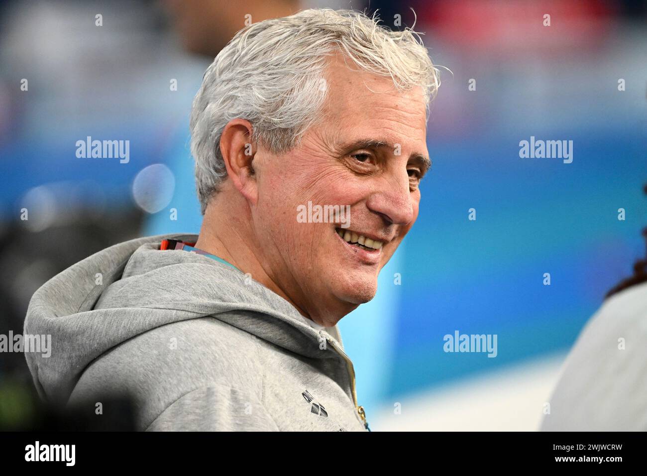 Doha, Qatar. 17th Feb, 2024. Italian coach Cesare Butini during the ...