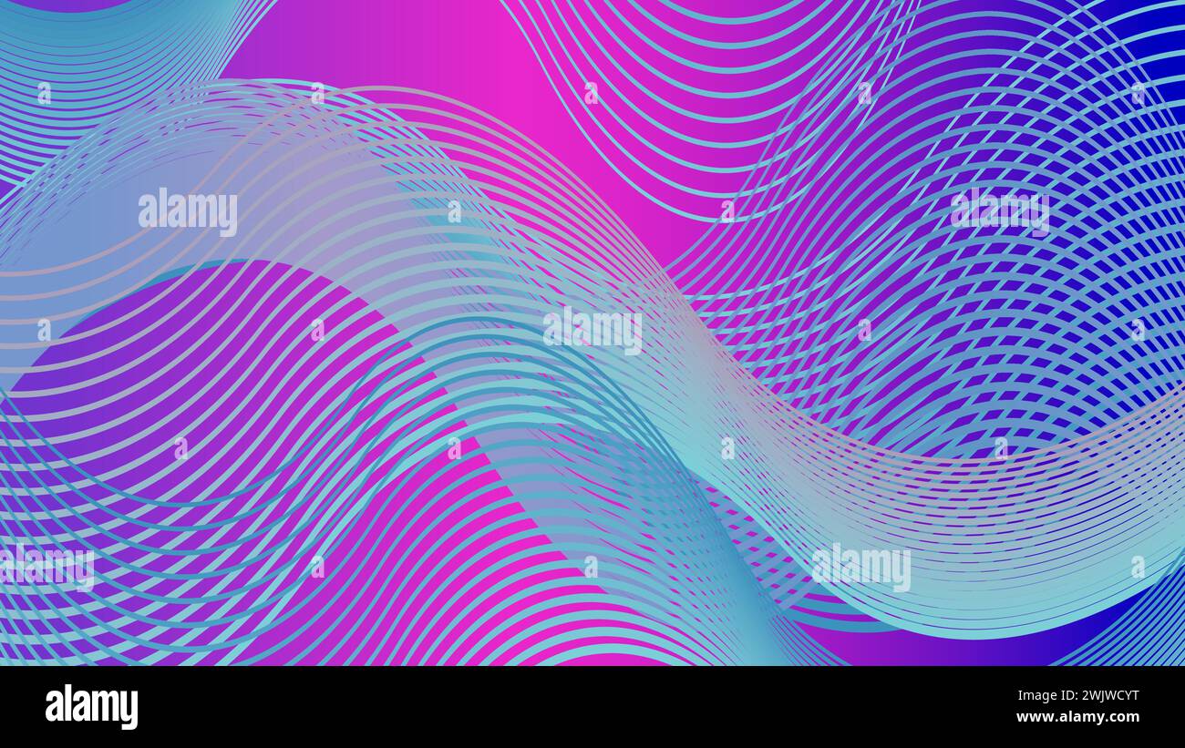 artillustration design concept background modern wavy geometry Stock ...