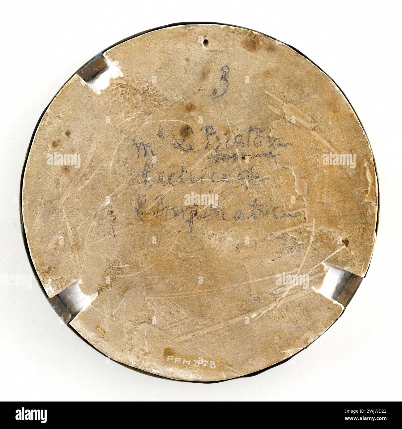 Albert-Désiré Barre (1818-1878). "Medal. Portrait of a woman seen in ...