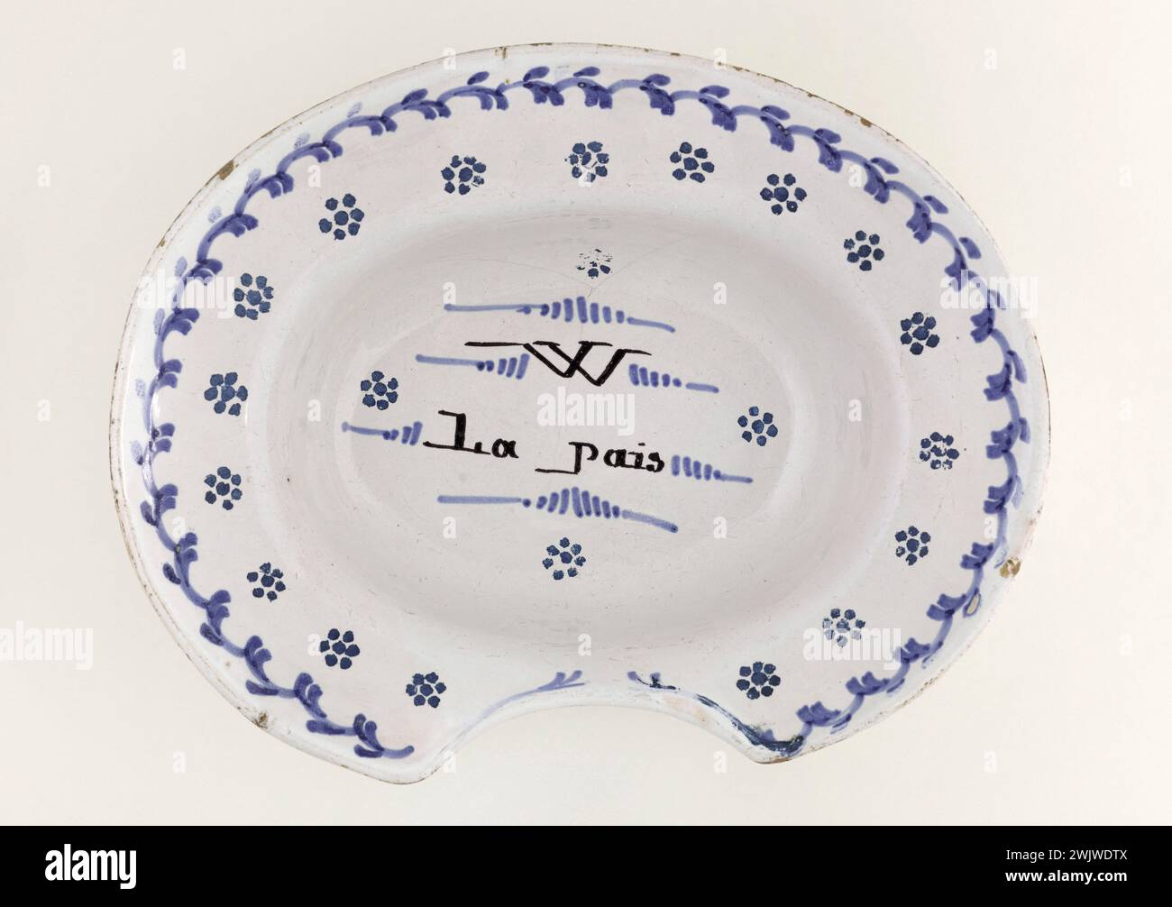 Anonymous. Beard dish "long live peace". Earthenware. Around 1794 ...