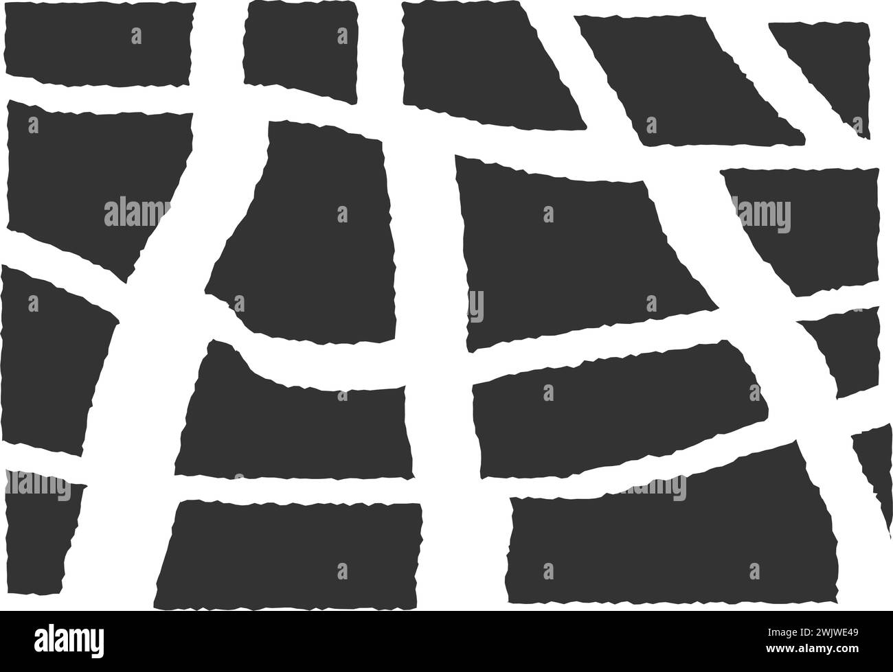 Piece paper rough edges Stock Vector Images - Alamy