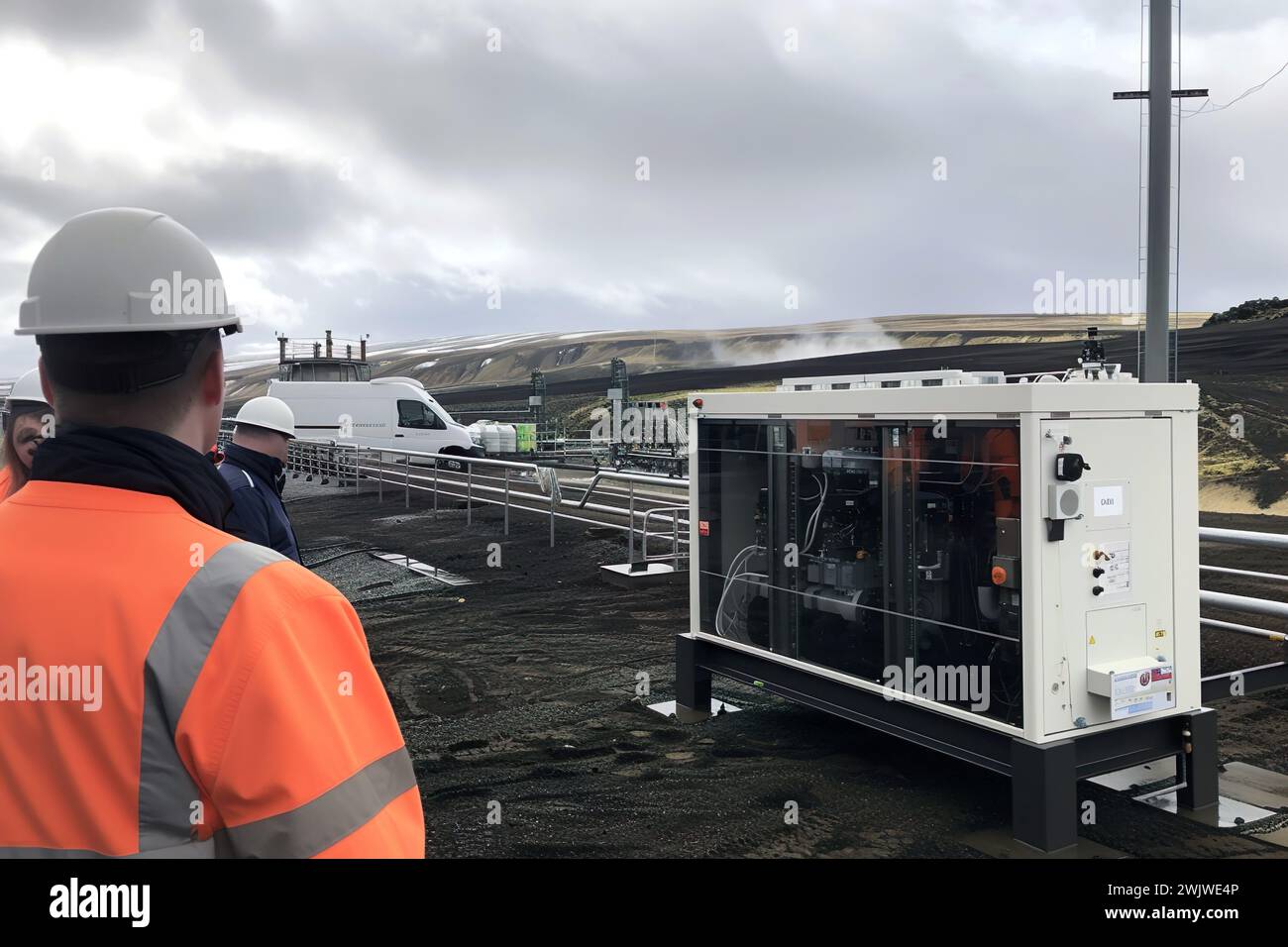 Carbfix project in Iceland. Renewable energy Stock Photo - Alamy