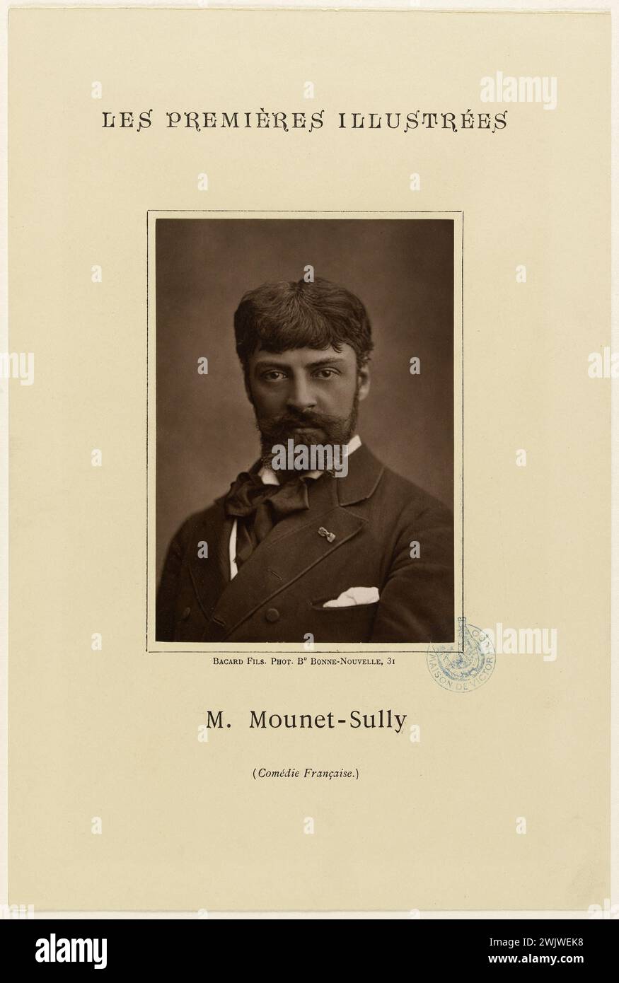 Bacard son. Mounet-Sully (1841-1916). 1870-1880. Paris, house of Victor ...