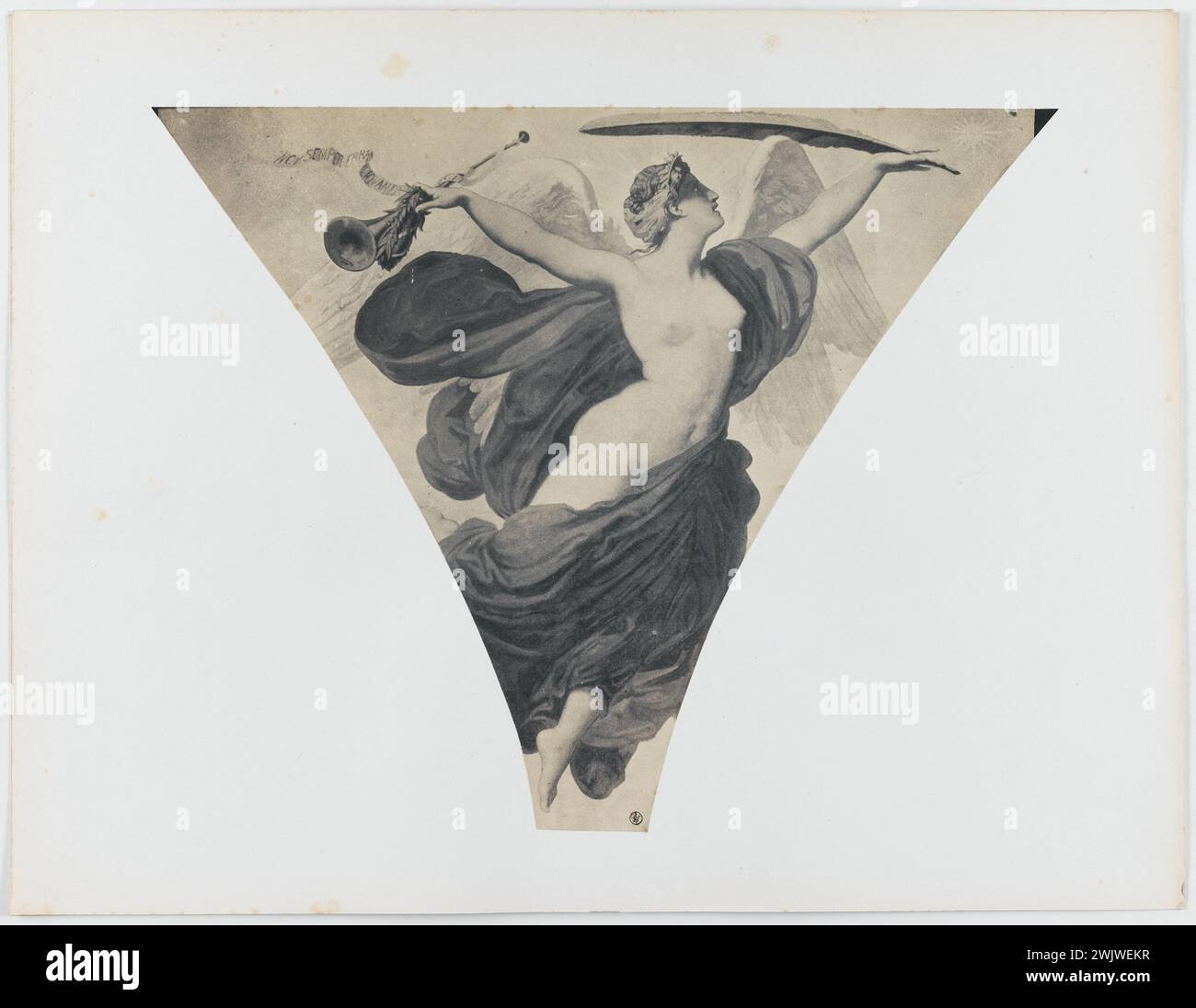 Le Gray, Gustave. Murale paintings by Henri Lehmann, from the Hall of ...