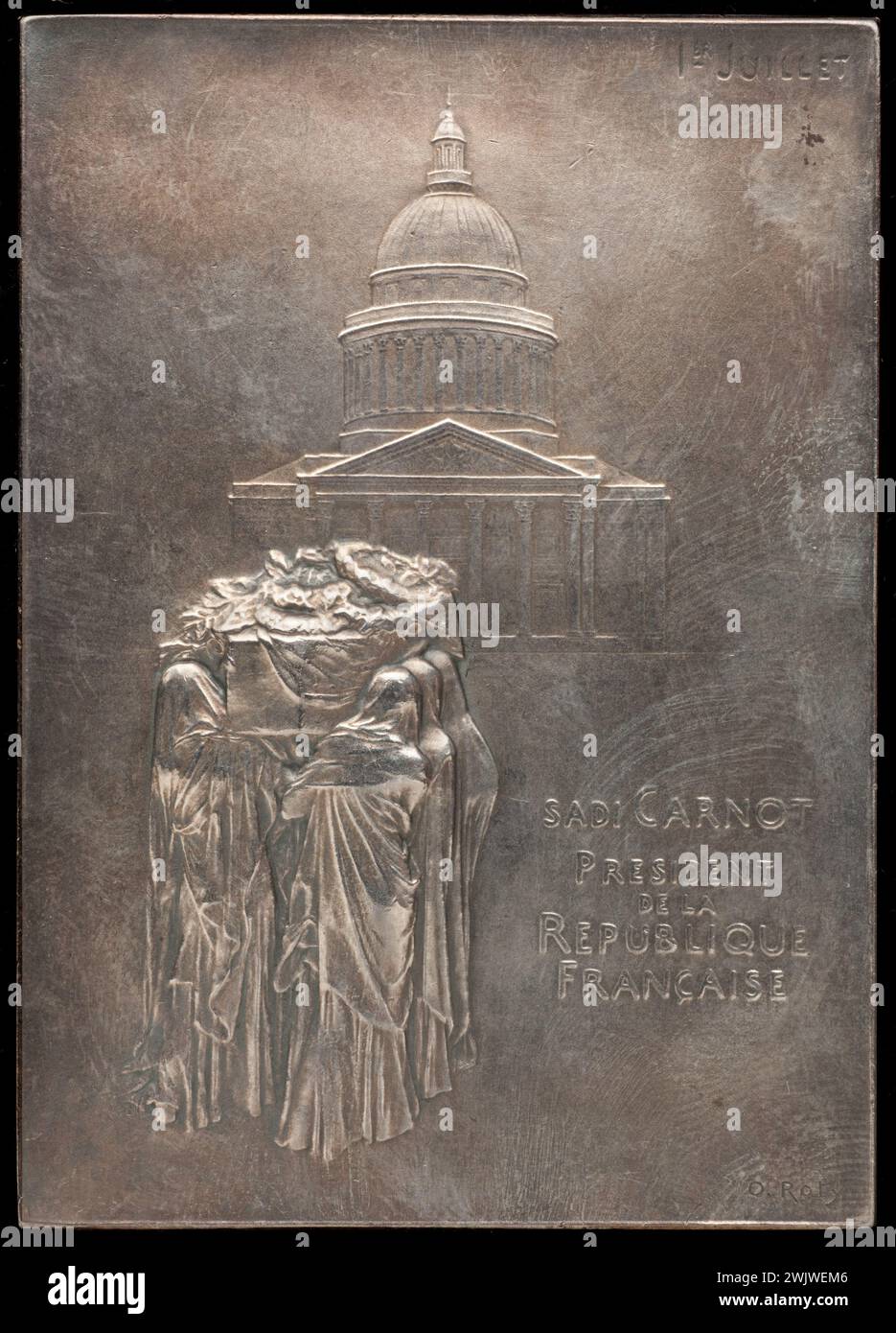 Oscar-Louis Roty (1846-1911). The funeral of Sadi Carnot. Money. Museum ...