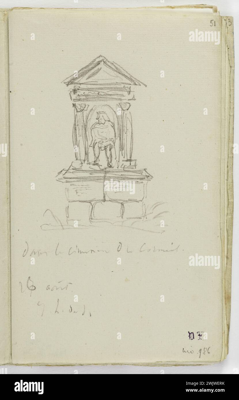 Victor Hugo (1802-1885). "In the Cormeil cemetery" (Cormeilles ...