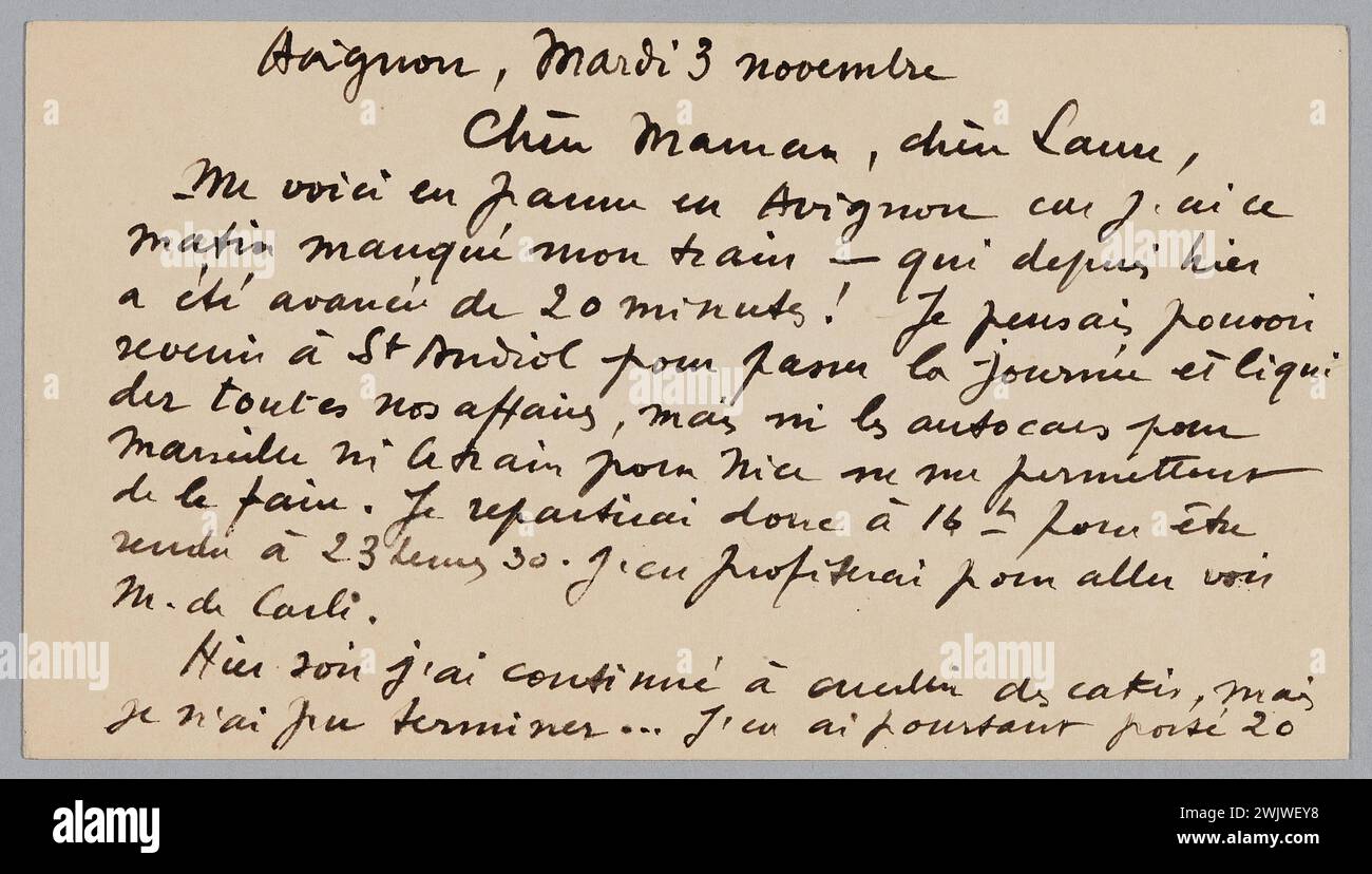 Moulin, Jean (dit Rex) (n.1899-06-20-D.1943-07-08), letter from Jean ...