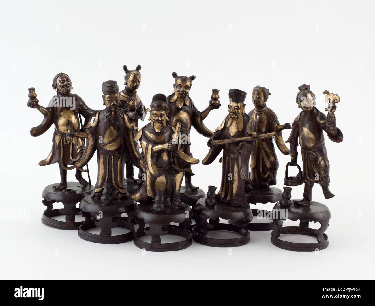 Eight musicians. Bronze. China. Paris, Cernuschi museum. 71127-22 ...