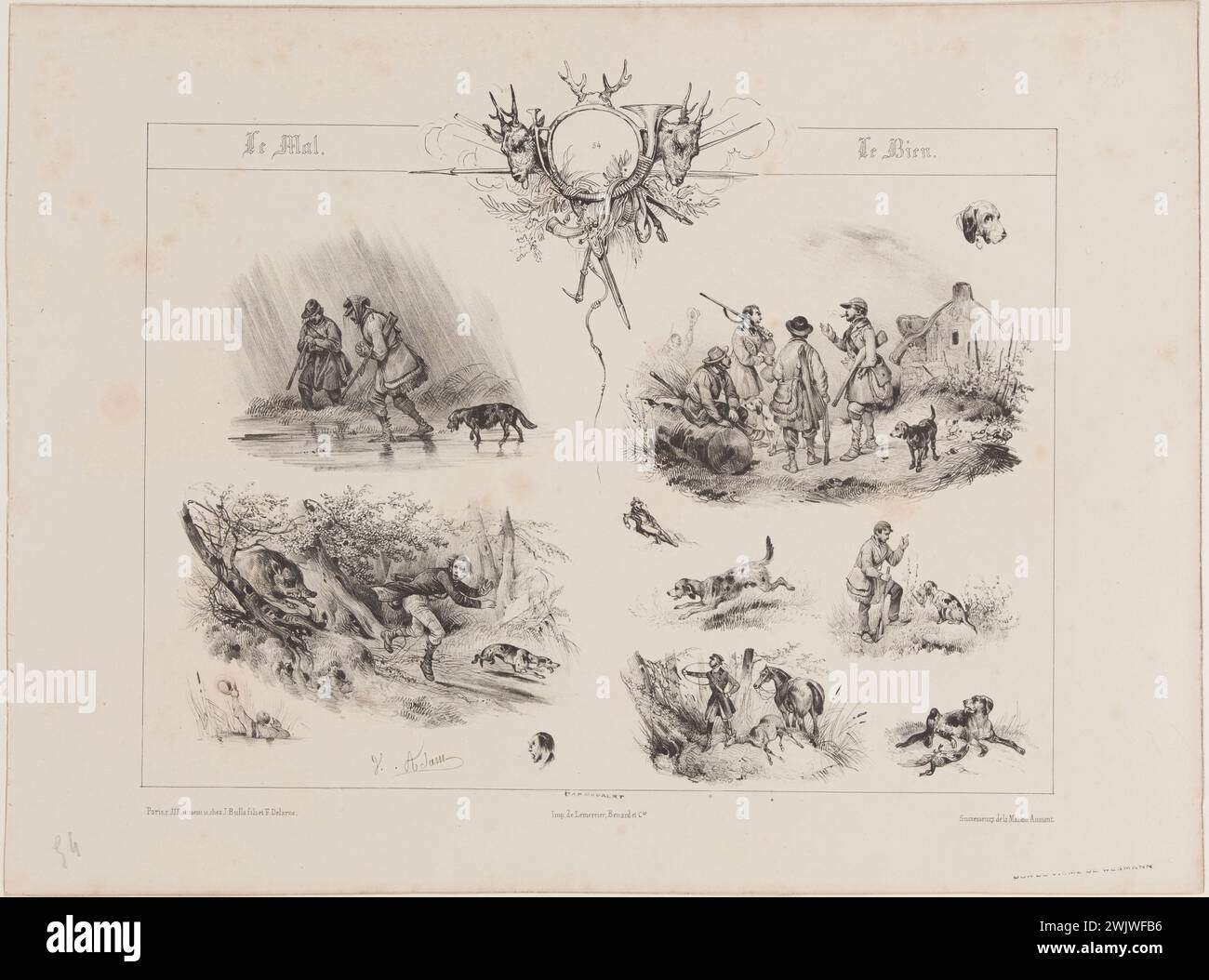 Jean-Victor Adam, known as Victor Adam (1801-1866), French painter and ...