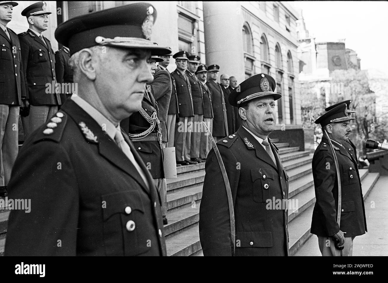 Argentine General Alejandro Agustín Lanusse assumes a command in chief ...