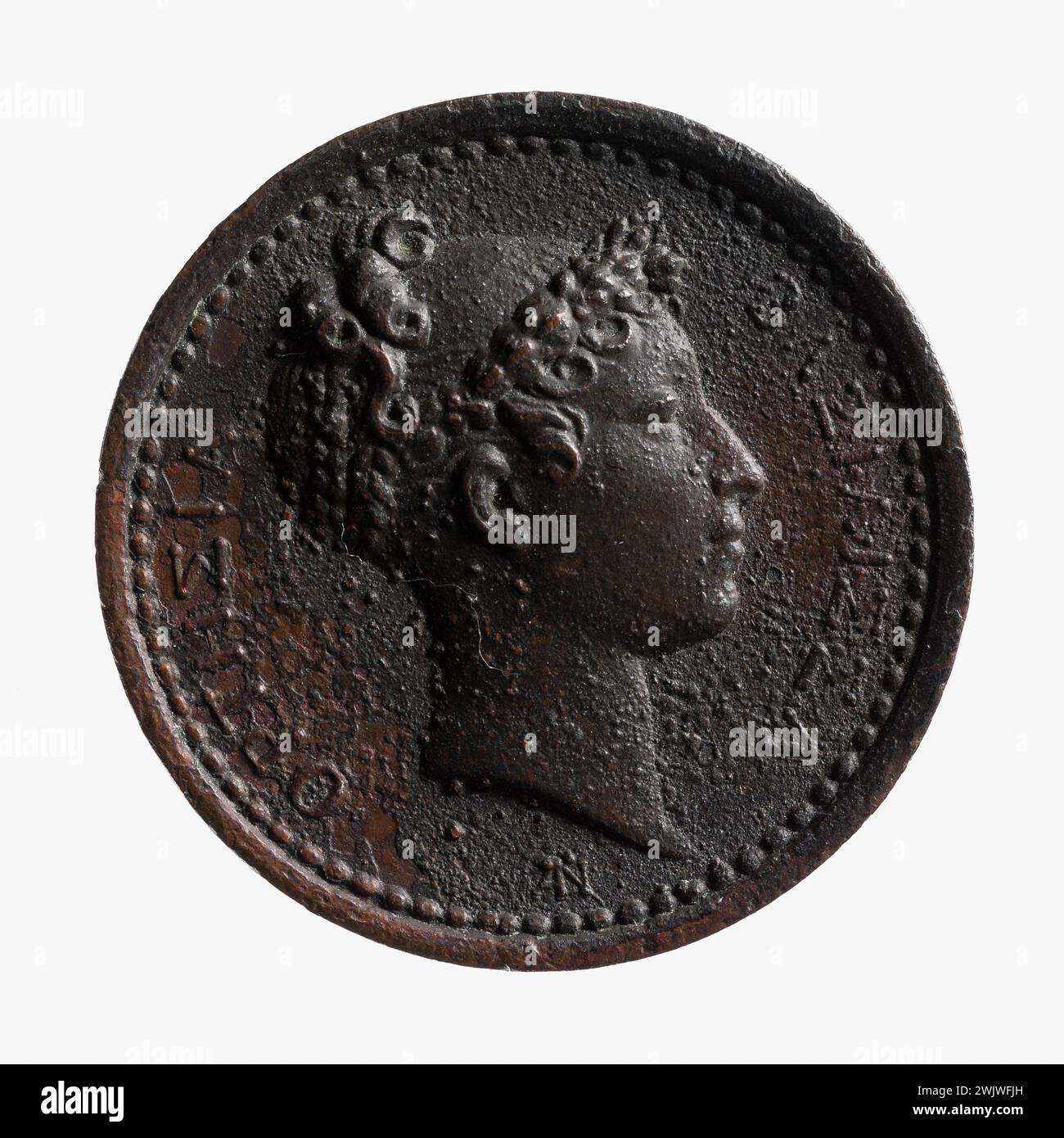 Bertrand Andrieu (1761-1822). Visit of Queen Hortense to the medal ...