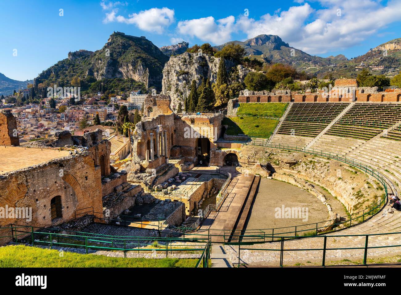 Taormina, Sicily, Italy - February 15, 2023: Greek and Roman period ...