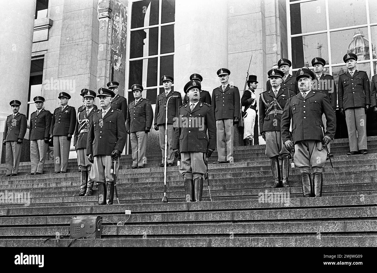 Argentine General Alejandro Agustín Lanusse assumes a command in chief ...