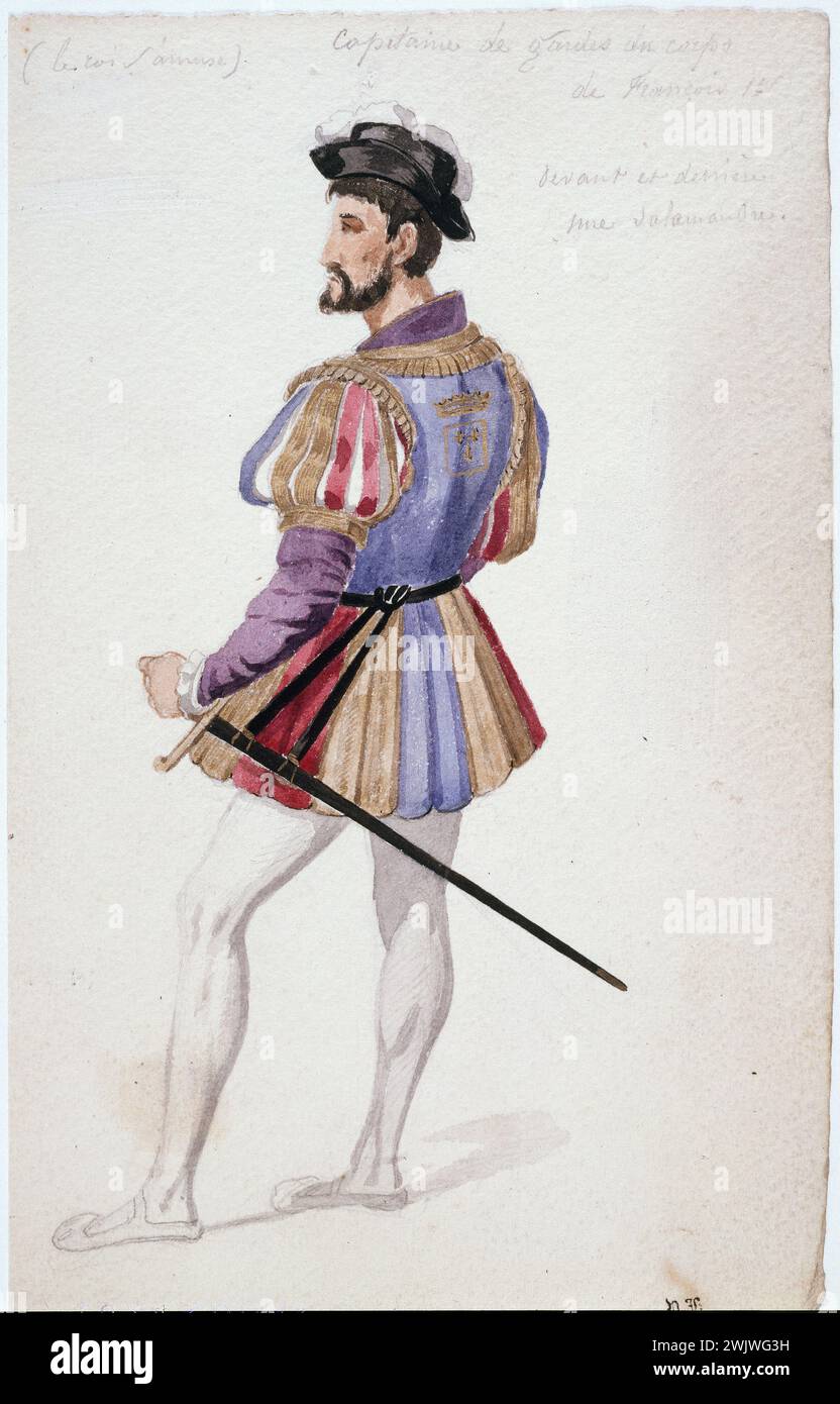 Louis Boulanger (1806-1867). "The king has fun: captain of François I's ...
