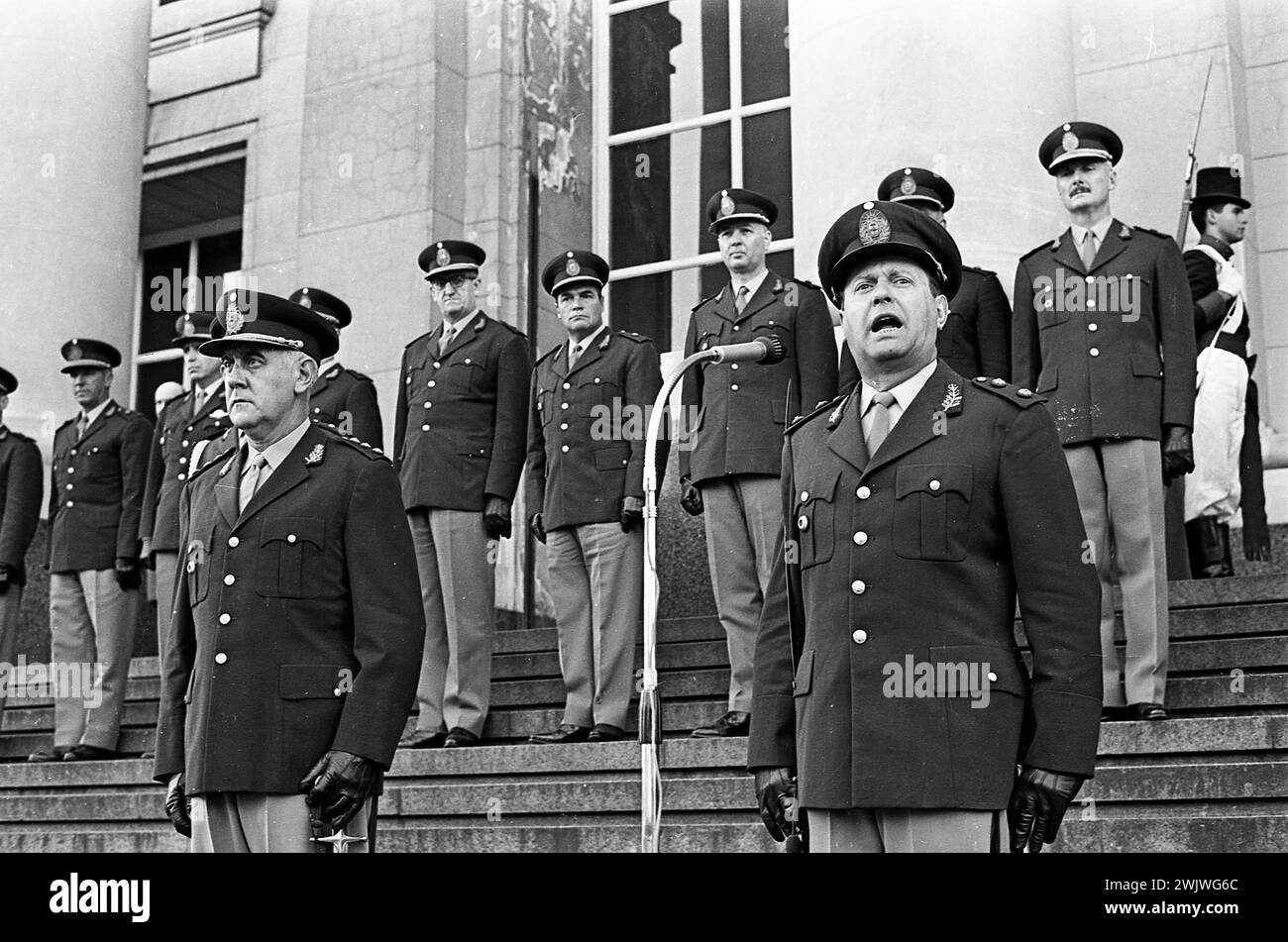 Argentine General Alejandro Agustín Lanusse assumes a command in chief ...