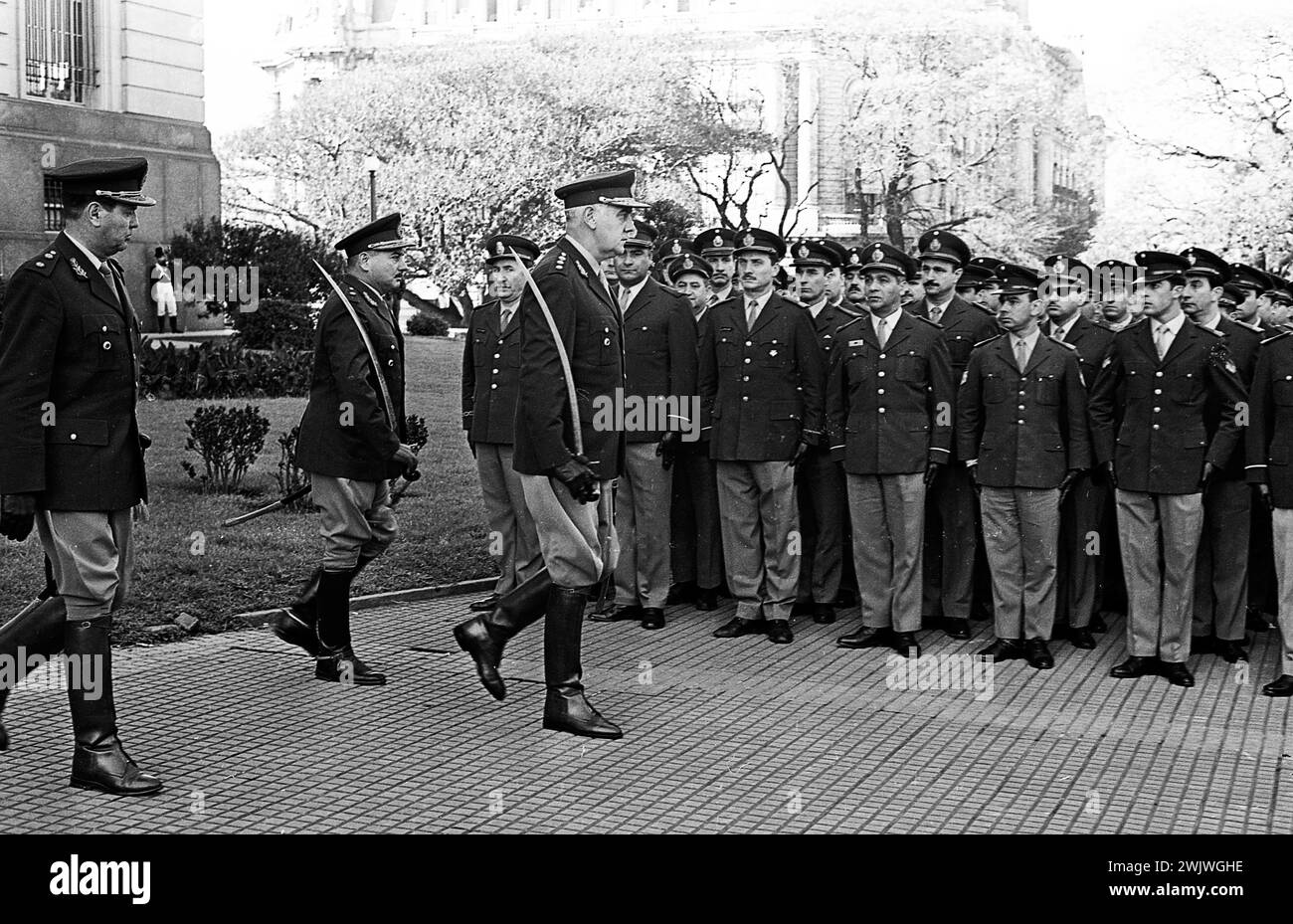 Argentine General Alejandro Agustín Lanusse assumes a command in chief ...