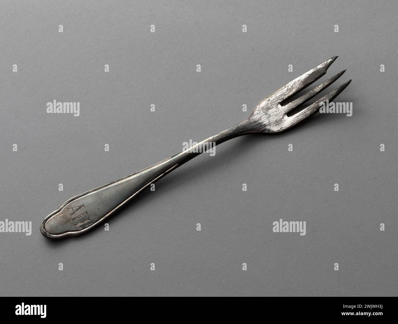 War 1939-1945. Adolf Hitler's initials for dessert fork. General ...