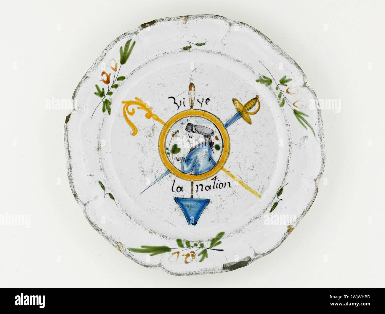 Anonymous. Plate. Earthenware. Paris, Carnavalet museum. 71478-7 ...