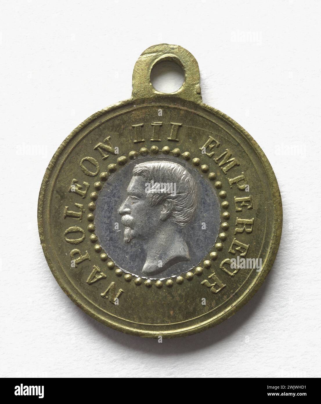 Triumphant return medal to Paris of Napoleon III of his trip to the ...