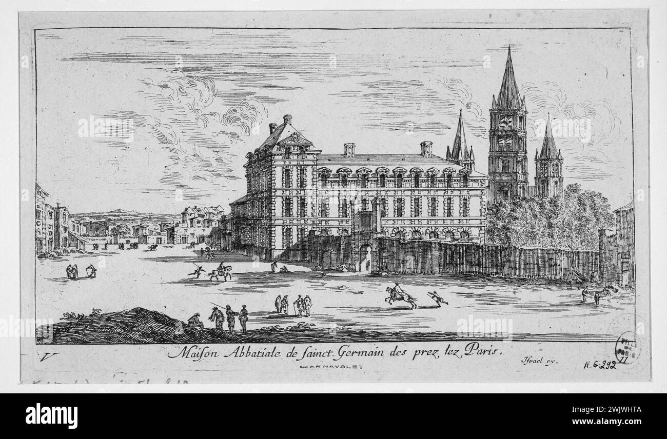 Israel Silvestre (1621-1691) and Israel Henriet (1590-1661). "Abbey ...