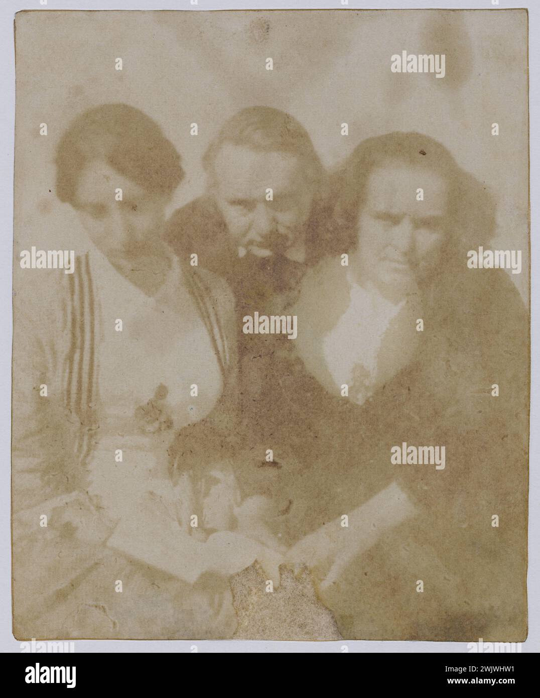 Adèle Hugo Girl, Victor Hugo and Mrs. Victor Hugo on the right ...