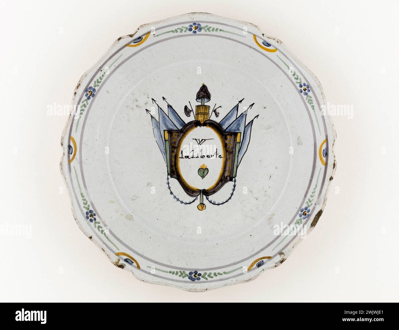 Anonymous. Plate. Earthenware. Paris, Carnavalet museum. 71680-12 ...