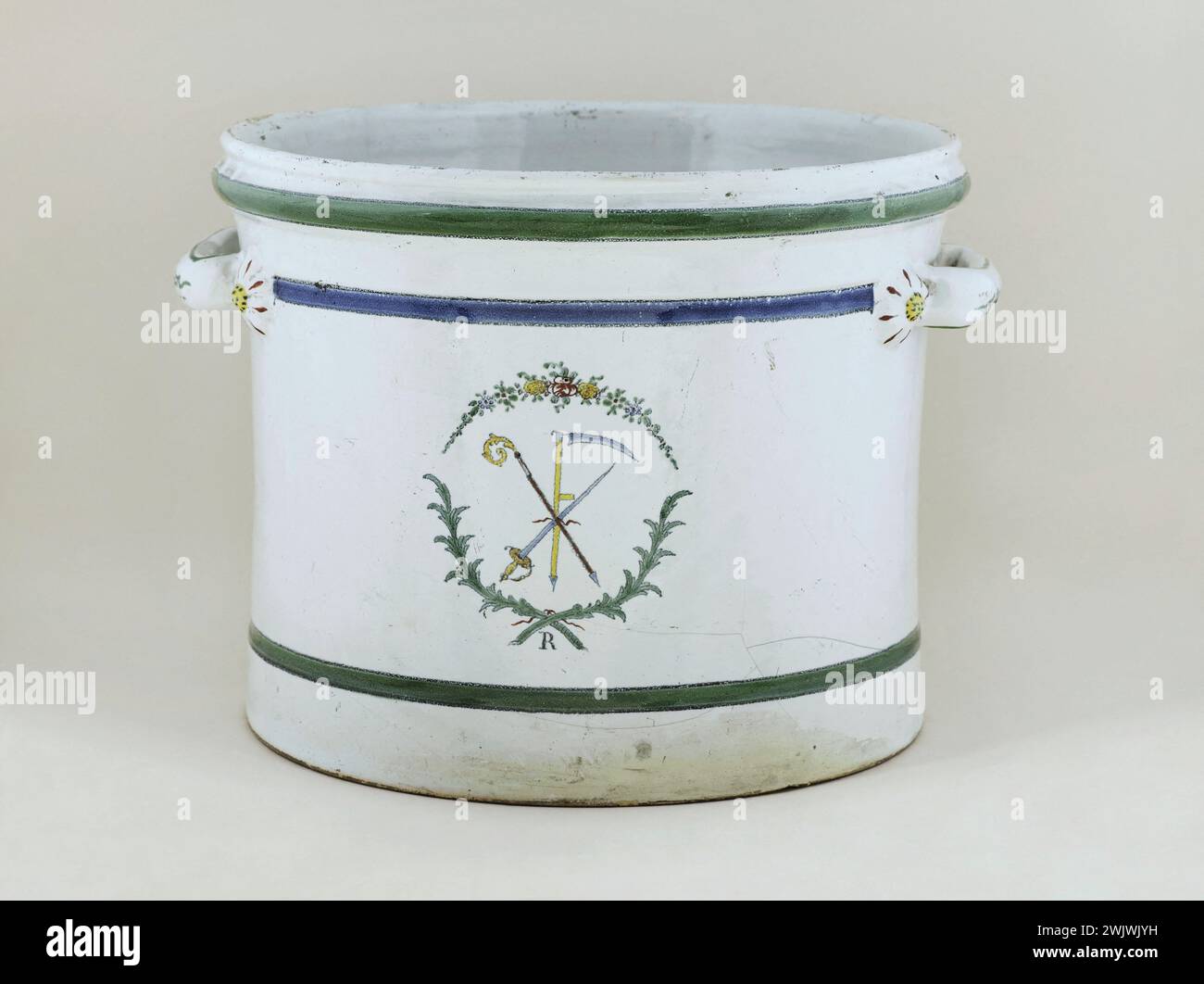 Anonymous. Flag stove. Earthenware. 1792-1793. Paris, Carnavalet museum ...