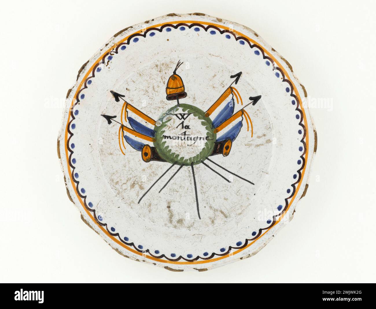 Anonymous. Plate. Earthenware. Paris, Carnavalet museum. 71478-55 ...