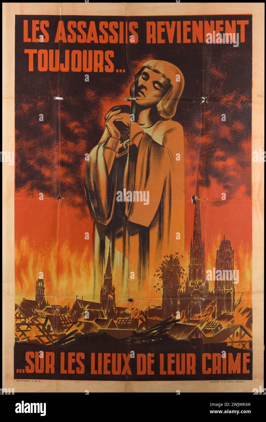 War 1939-1945. "The murderers always come back ... at the scene of ...