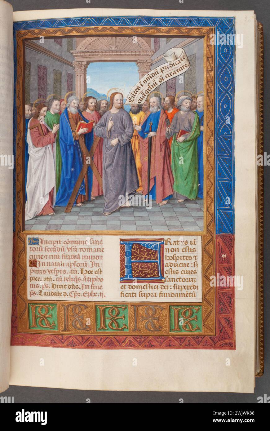 Anonymous. Bréviary by René II of Lorraine. Illuminated manuscript ...