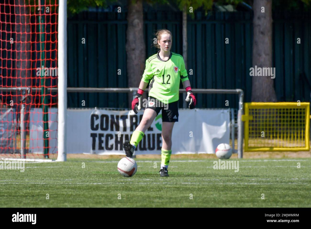 Newtown, Wales. 30 May 2023. Goalkeeper Orla Howard of FAW Girls ...