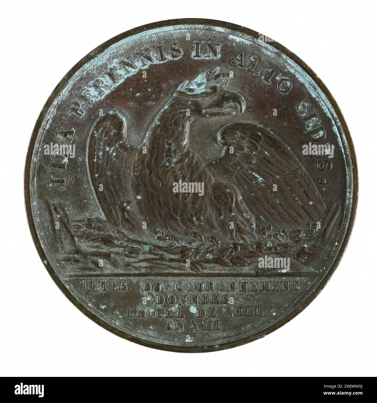 Nicolas Brenet (1728-1792). Medal. Coronation party. Metal, bronze. 2nd ...